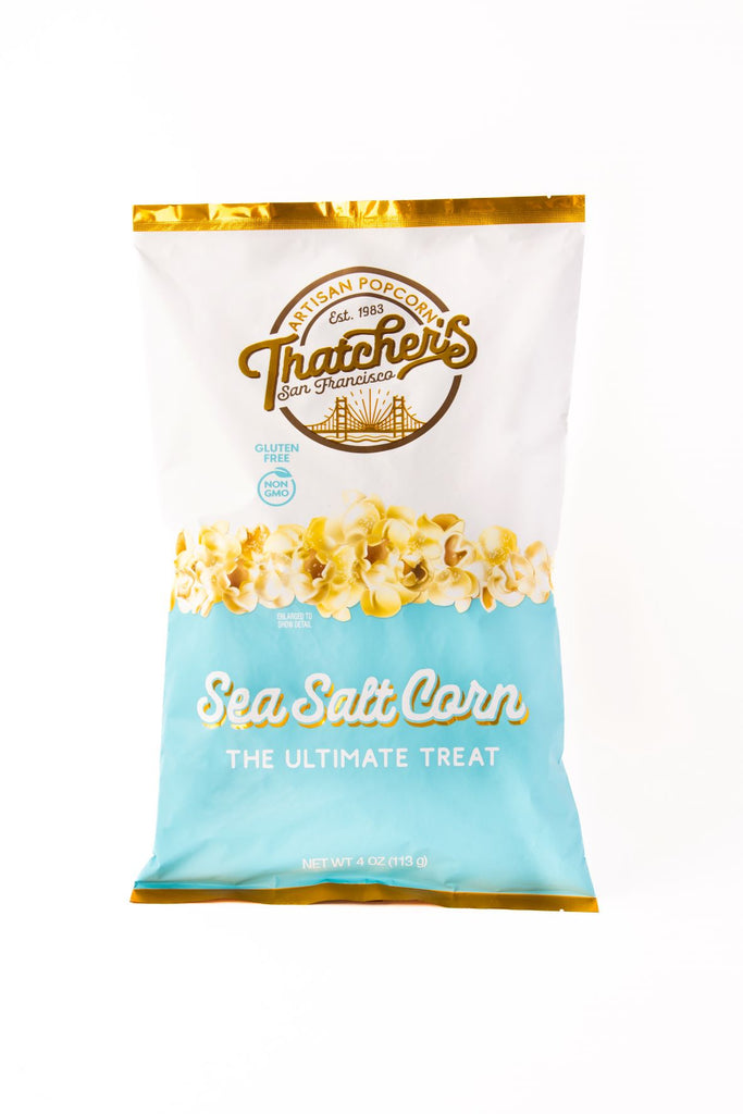 Sea Salt Corn Gourmet Popcorn 4 oz - Healthy Snack Choice