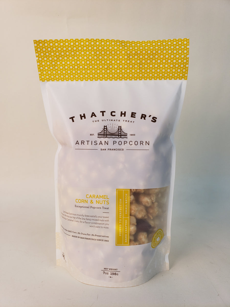 Caramel Corn & Mixed Nuts Pouch | Gourmet Snack (7 oz) - TGSP